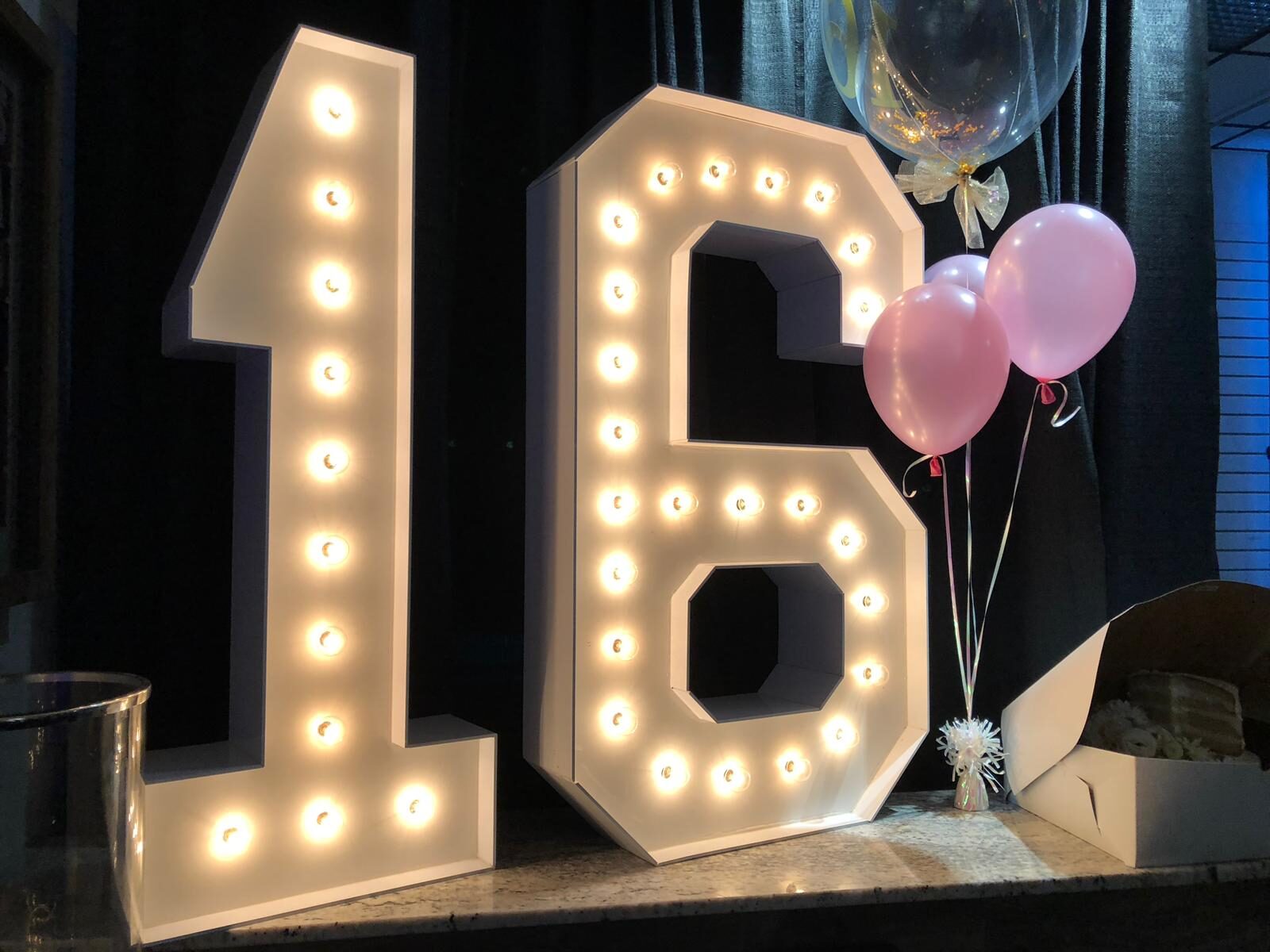 Marquee Numbers With Lights Rental | Marquee Lights