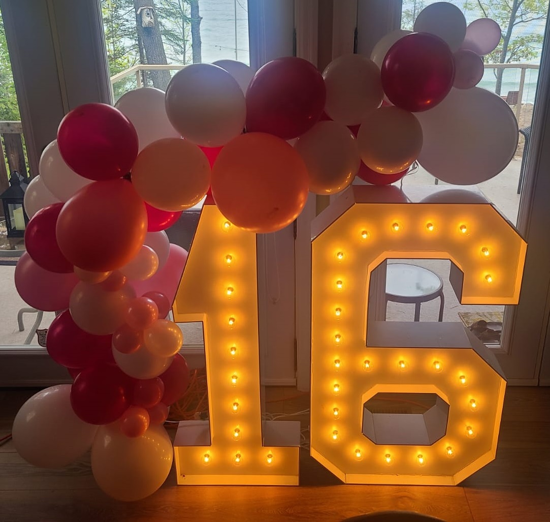 Birthday Marquee Letters Toronto