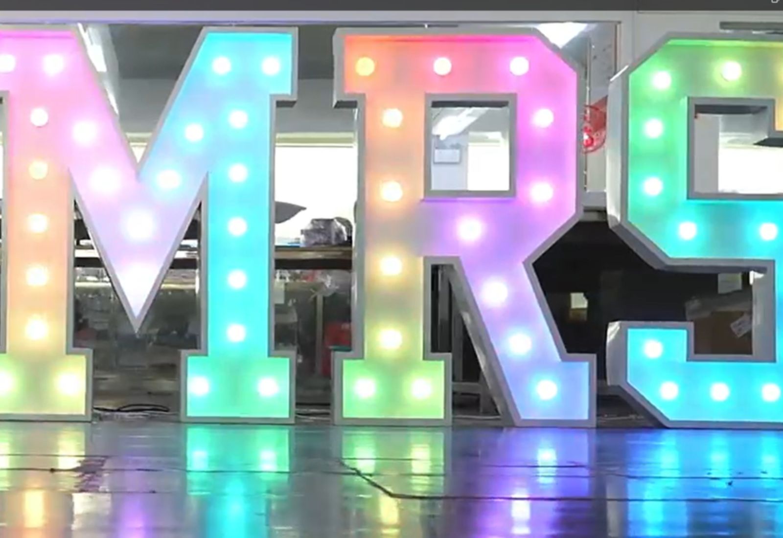 Multi-Colour Marquee Letters Rental | Marquee Lights